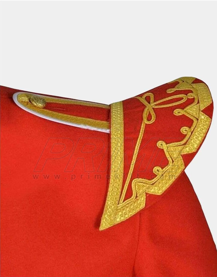 Bagpiper Military Doublet Jacket Tunic Red Jacket - Bagpiper Military ...