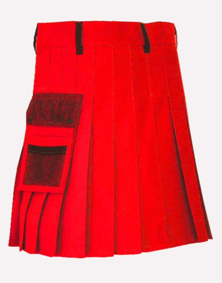 Mesh Styled Pocket Hybrid Utility Kilt