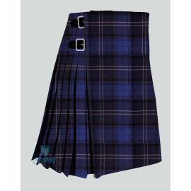Highland Granite Navy Tartan Kilt - Highland Granite Navy Tartan