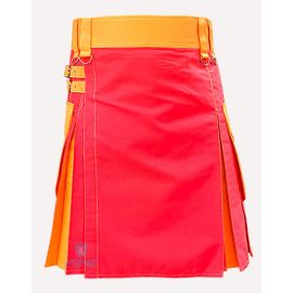 Red and Orange Hybrid Utility Kilt